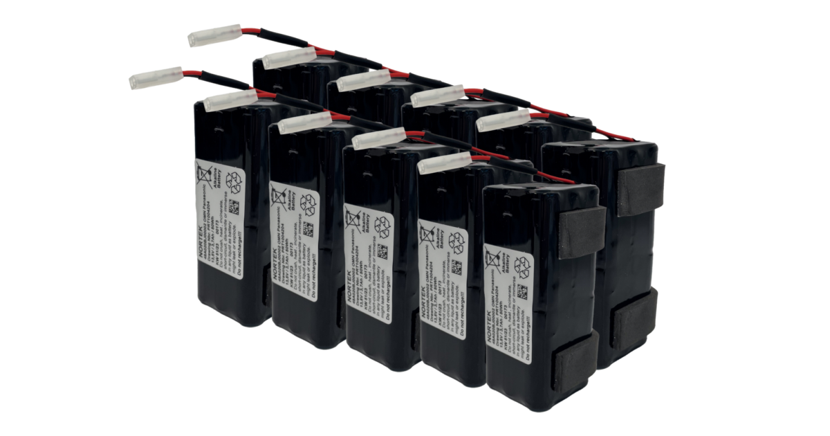 Nortek | Battery pack, 10-pack, 13.5 V - 50 Wh, alkaline - for use…