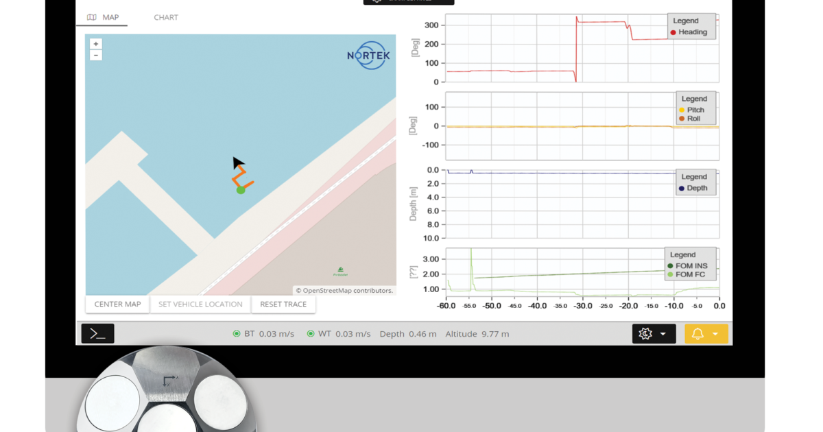 Nortek | Integrated INS and DVL capabilities on the Nucleus1000