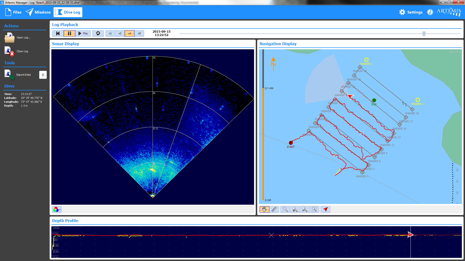 Nortek | Underwater navigation system for scuba divers on the Artemis…