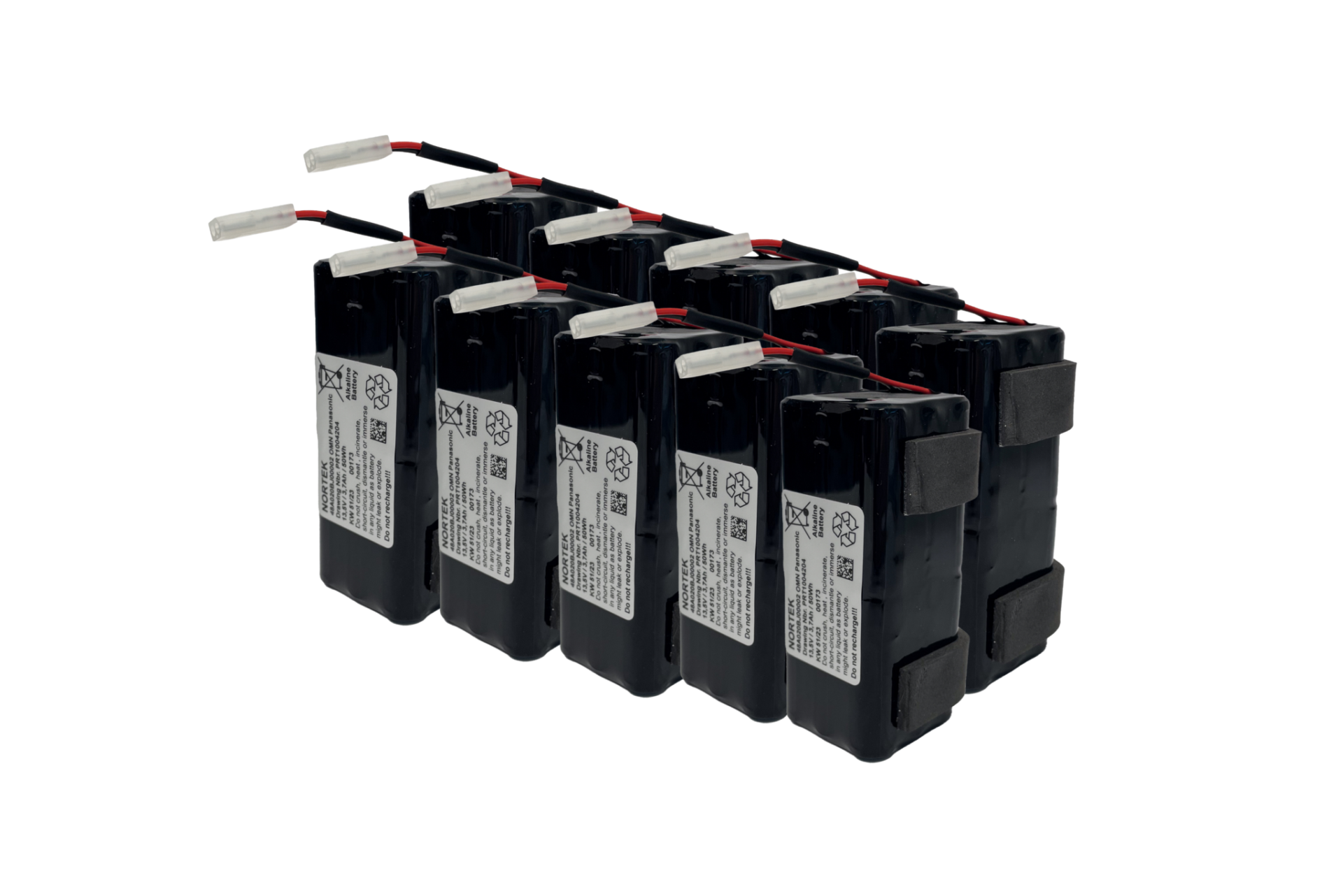 Nortek | Battery pack, 10-pack, 13.5 V - 50 Wh, alkaline - for use…