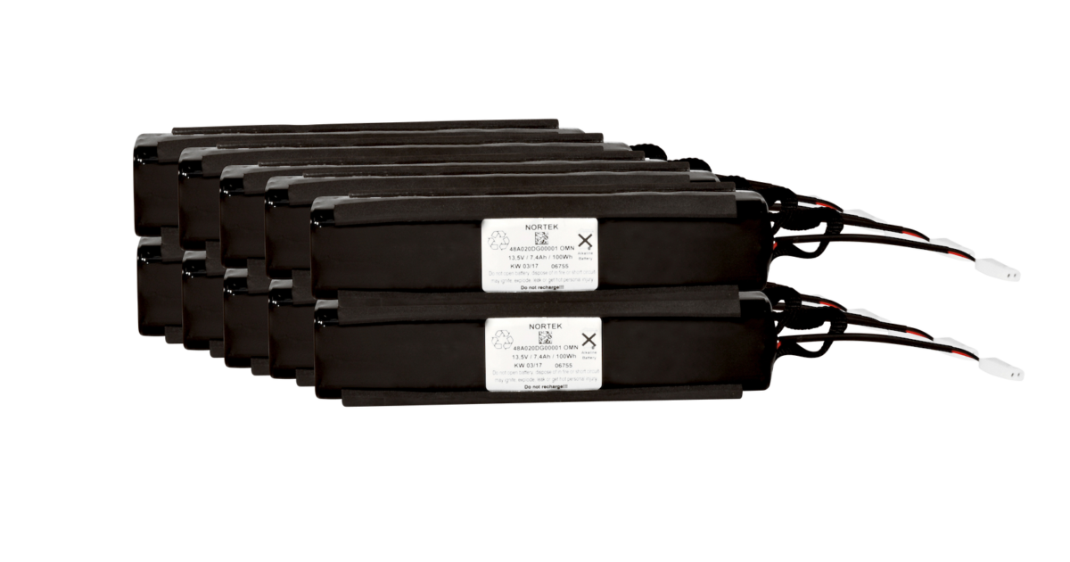 Nortek | Battery pack, 10-pack, 13.5 V - 100 Wh, alkaline
