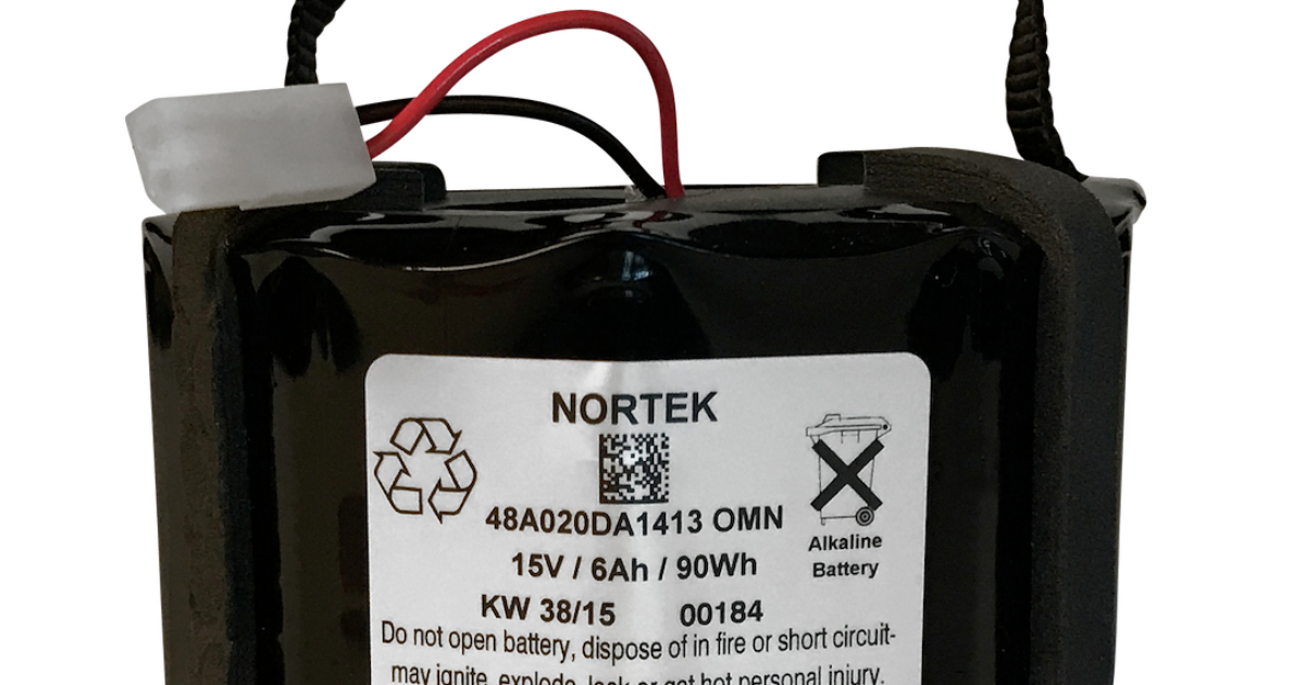 Nortek | Battery, 15 V - 90 Wh, alkaline