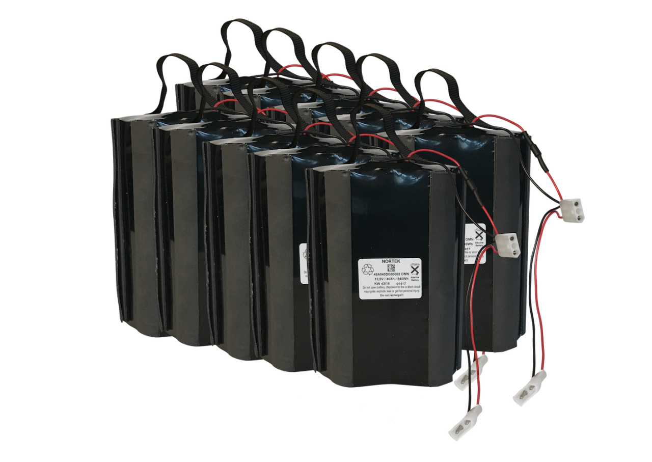 Nortek | Battery pack, 10-pack, 13.5 V - 540 Wh, alkaline- for use…